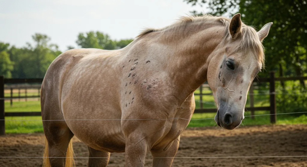 Dermite estivale chez le cheval